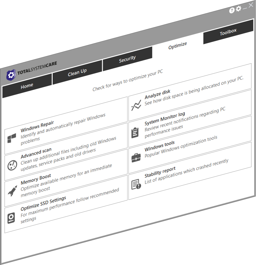 TotalSystemCare | Uninstall Complete